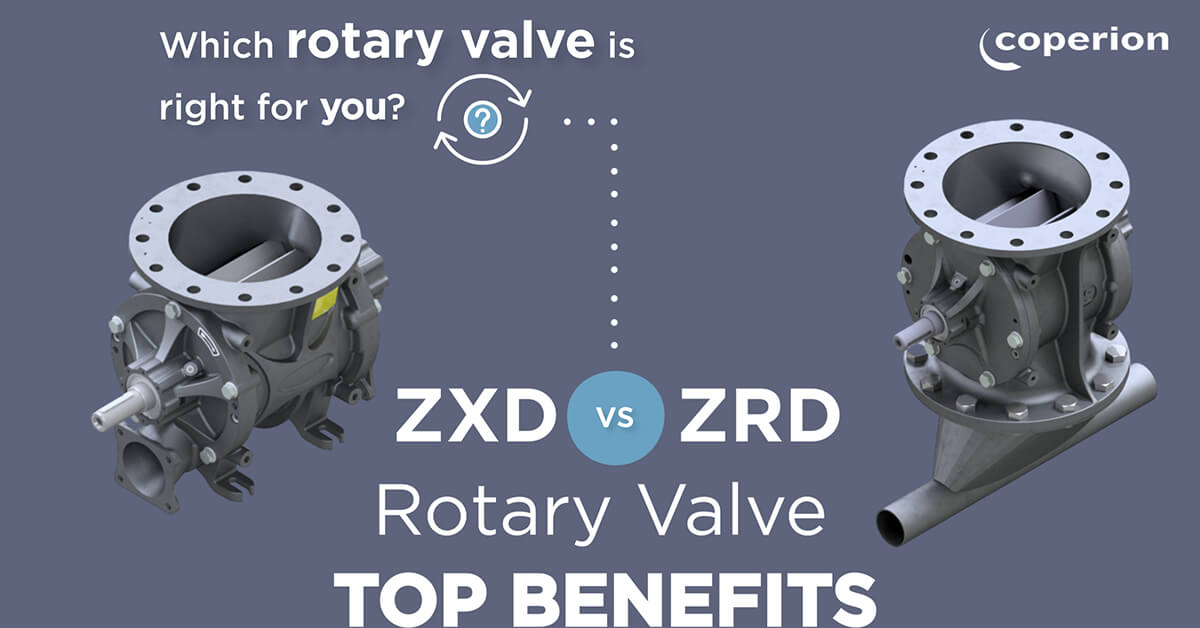 Infographic: Comparing the ZXD and ZRD Rotary Valves – Coperion